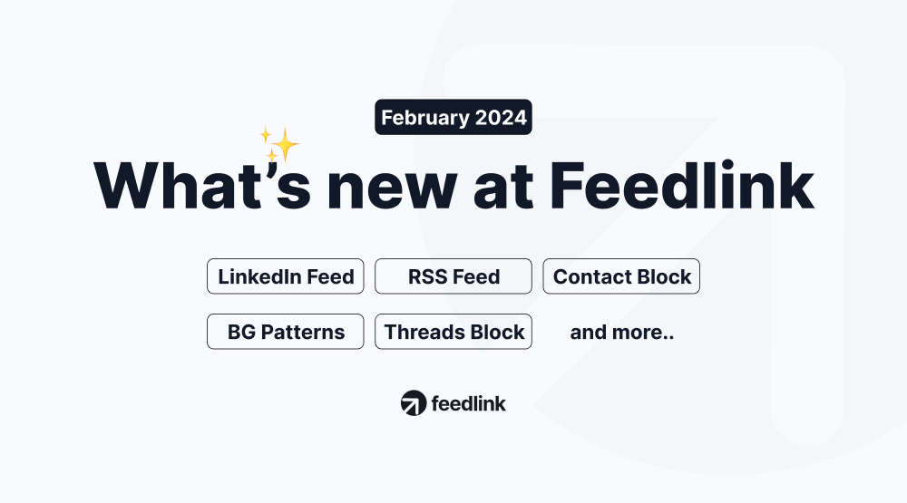 LinkedIn Feed, RSS Feed, Background Pattern, Download Contacts & more